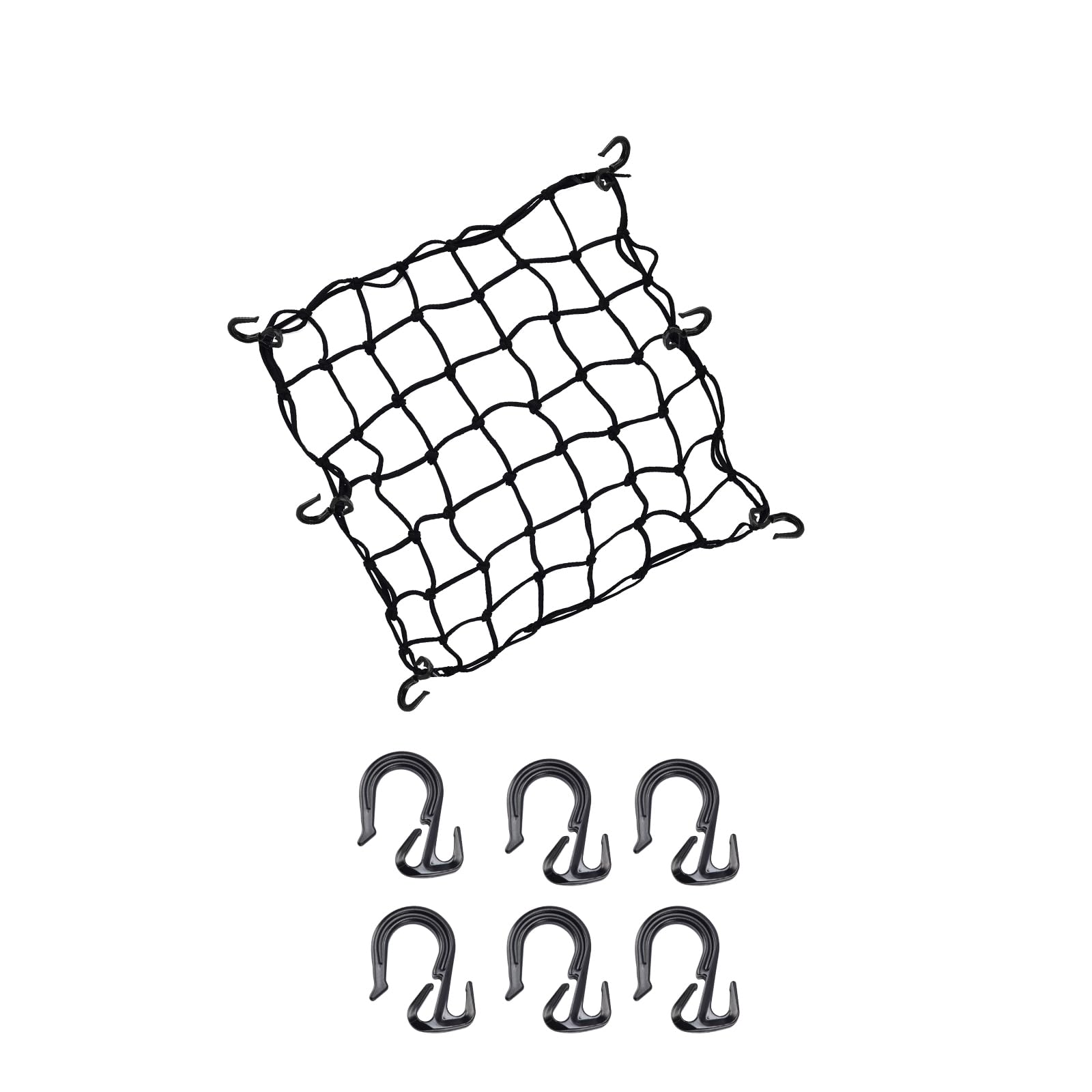 Amazon.com: Small Cargo Net-15"x15" Expands to 30"x30" | Reinforced ...