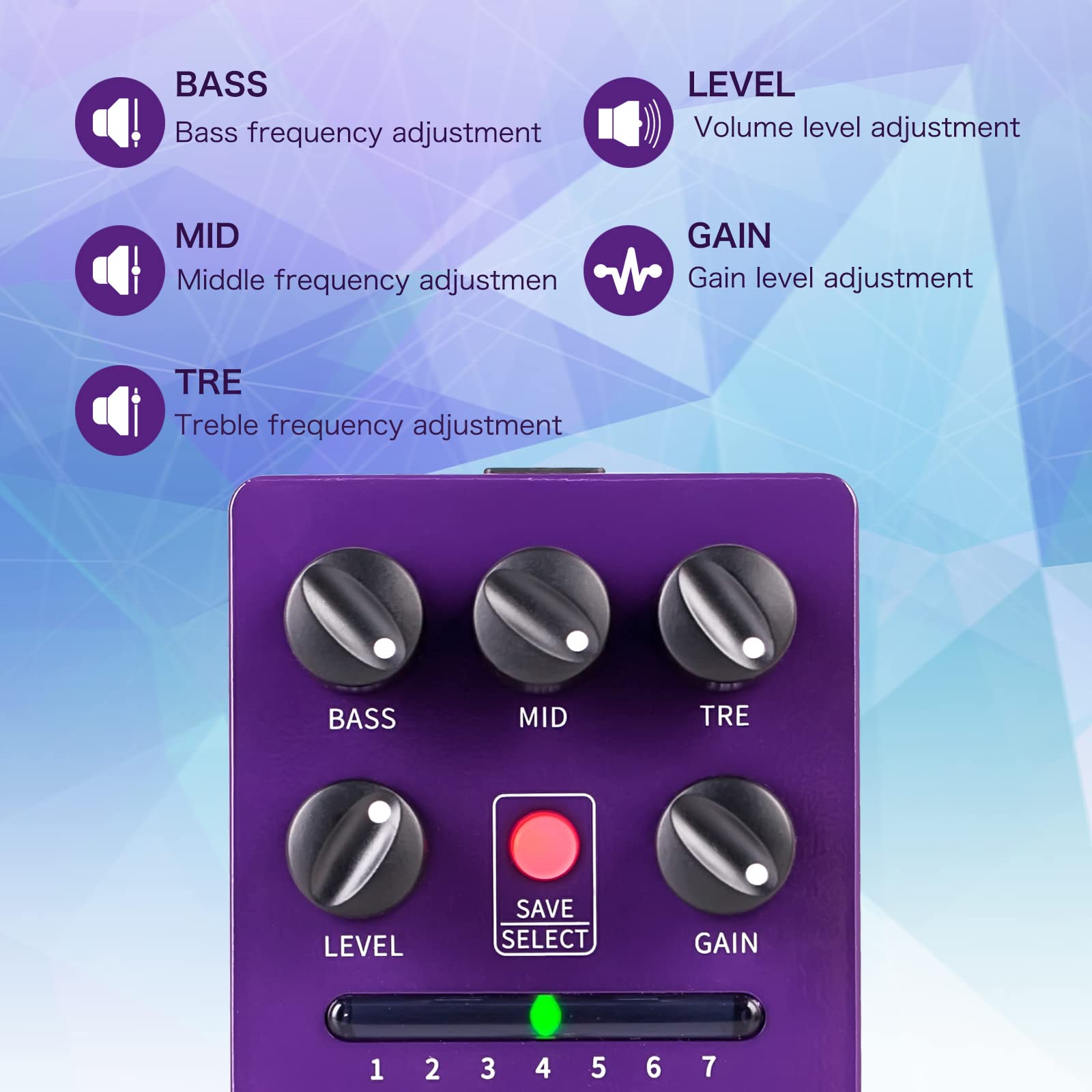 Snapklik.com : FLAMMA FS06 Digital Preamp Pedal Guitar Effects Pedal