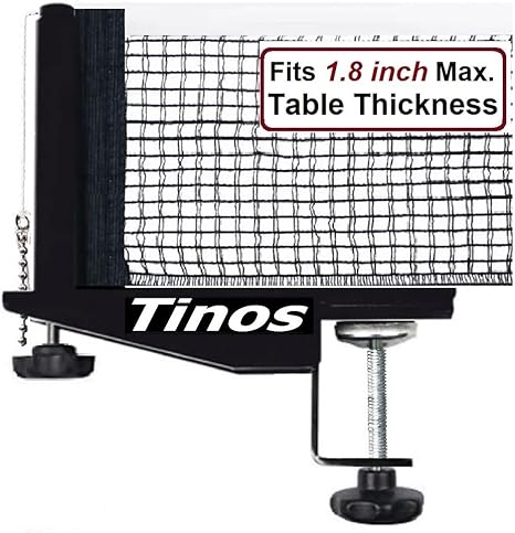 Amazon.com : Tinos Professional Table Tennis Net fits 1.8" Maximum ...