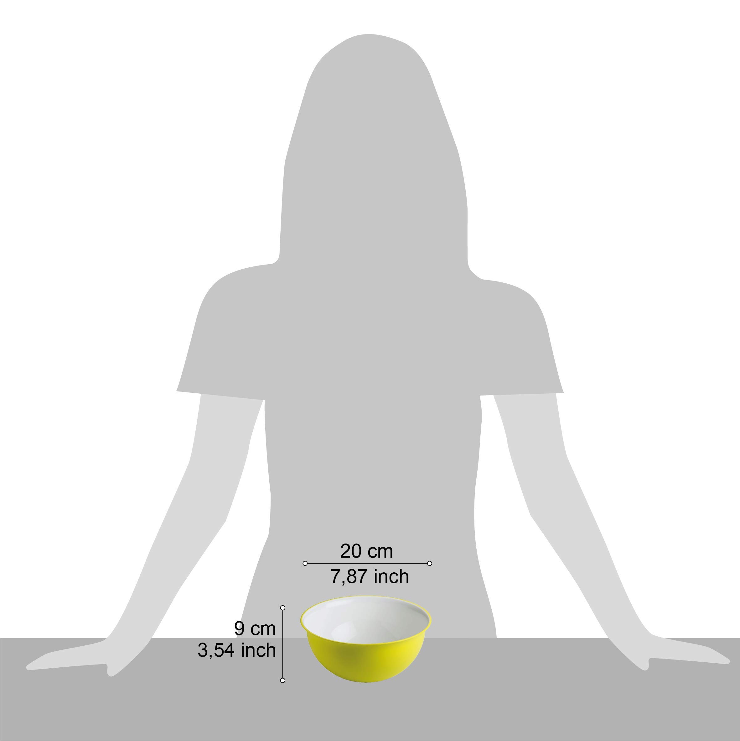 Snapklik.com : Design 1.5 Lt Bowl, 8,07 Inch Diameter White Inside And ...