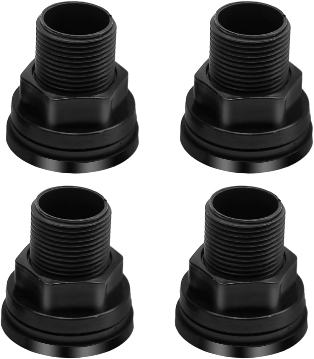Amazon.com: EATAKWARD 6 Pack PVC Bulkhead Fitting Double Thread ...