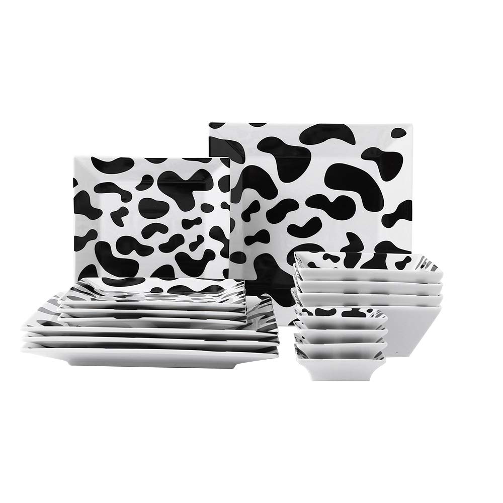 Buy Porlien 16-Piece Dinnerware Set Service for 4, Square, Countryside ...