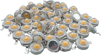TOPXCDZ 50 pcs High Power Led Chip Yellow 2000k 600mA - 700mA / DC 3V ...