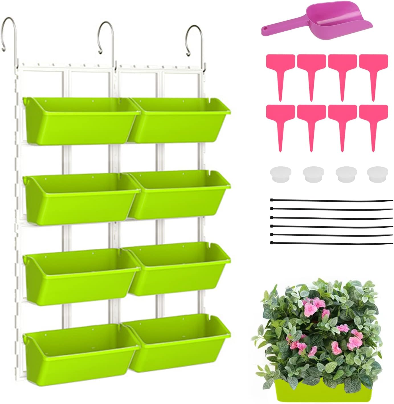 Self Watering Vertical Pocket Garden Wall 36Pcs, Vertical Living Green ...