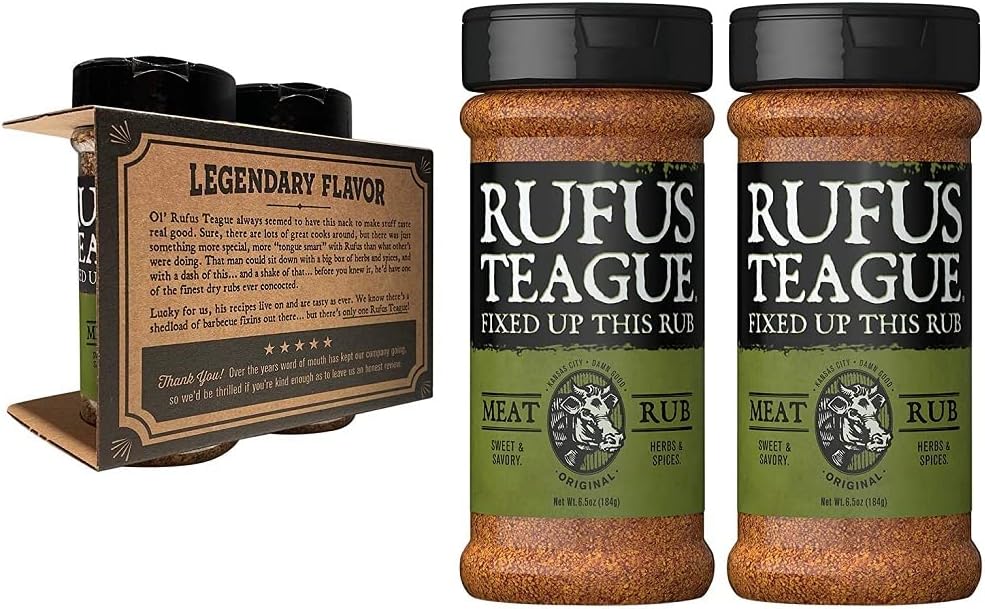 Amazon.com : Rufus Teague - Meat Rub - Premium BBQ Rub - 6.5oz Bottles ...