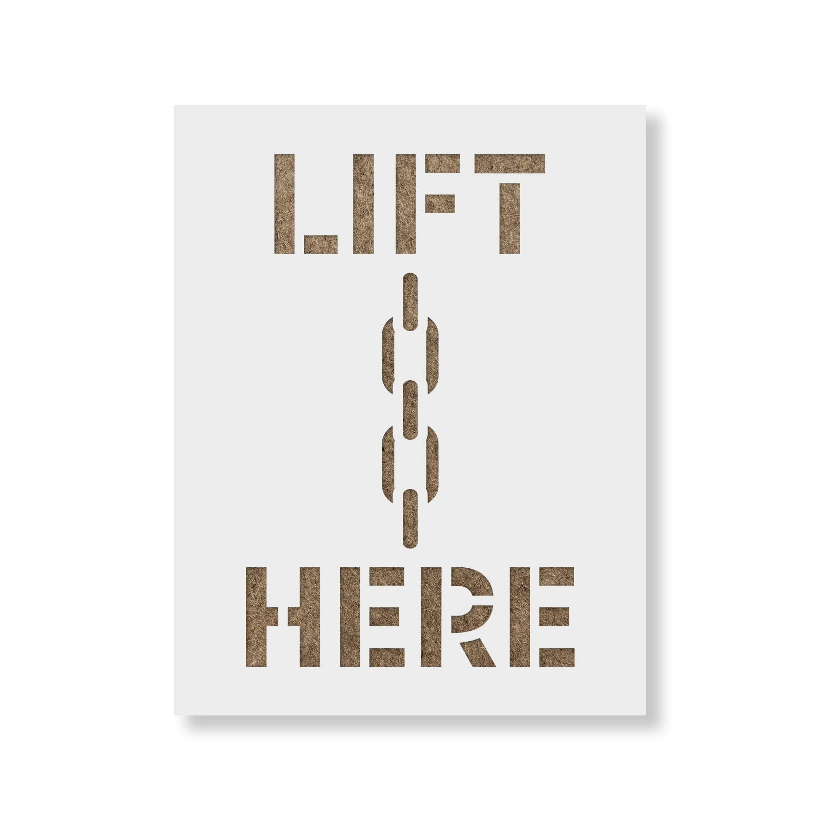 Amazon.com: Lift Here Stencil - Streamlined Warehouse Marking with ...