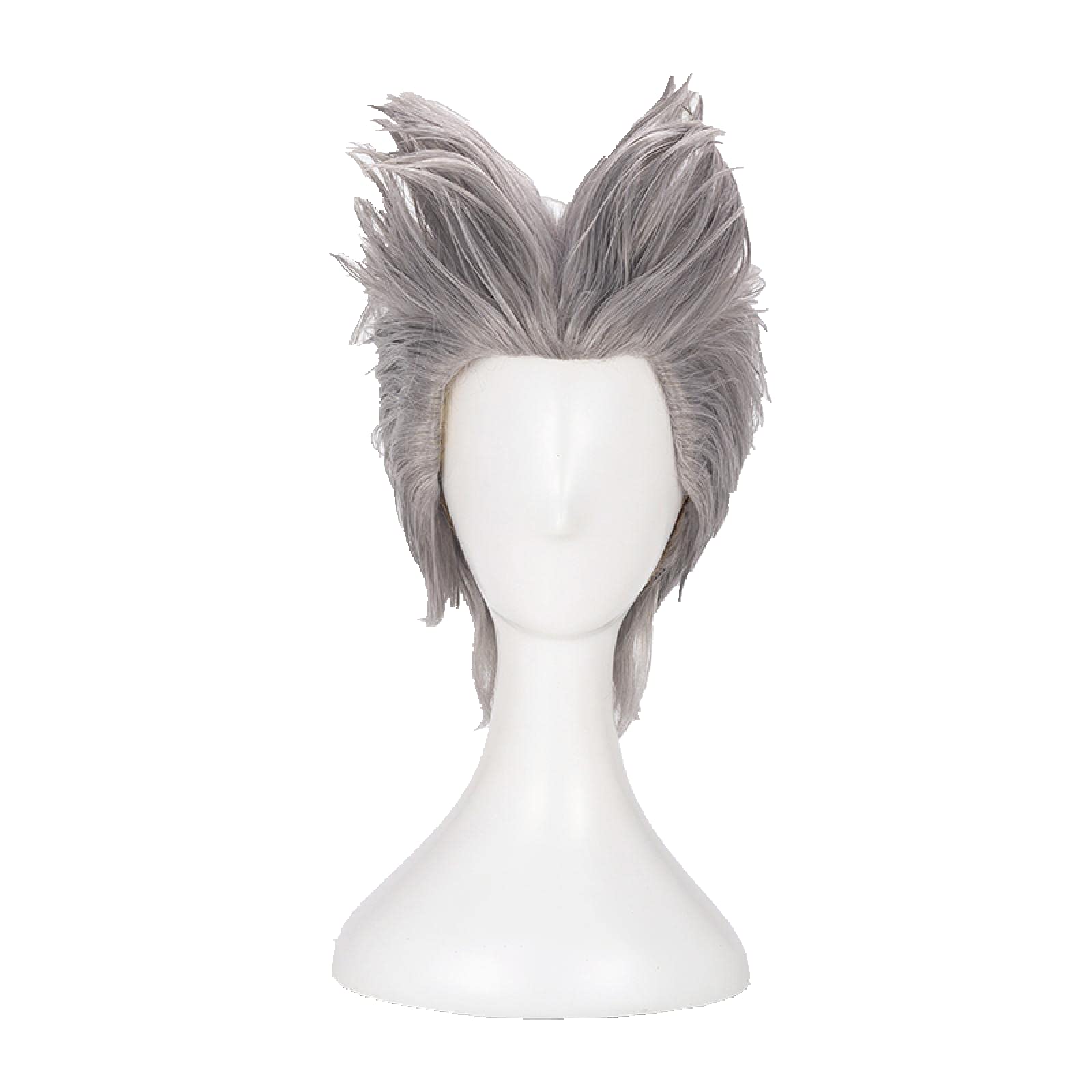Amazon.com: Cosplay Wig for One Punch-Man Garou Short Mixed Silver Grey ...
