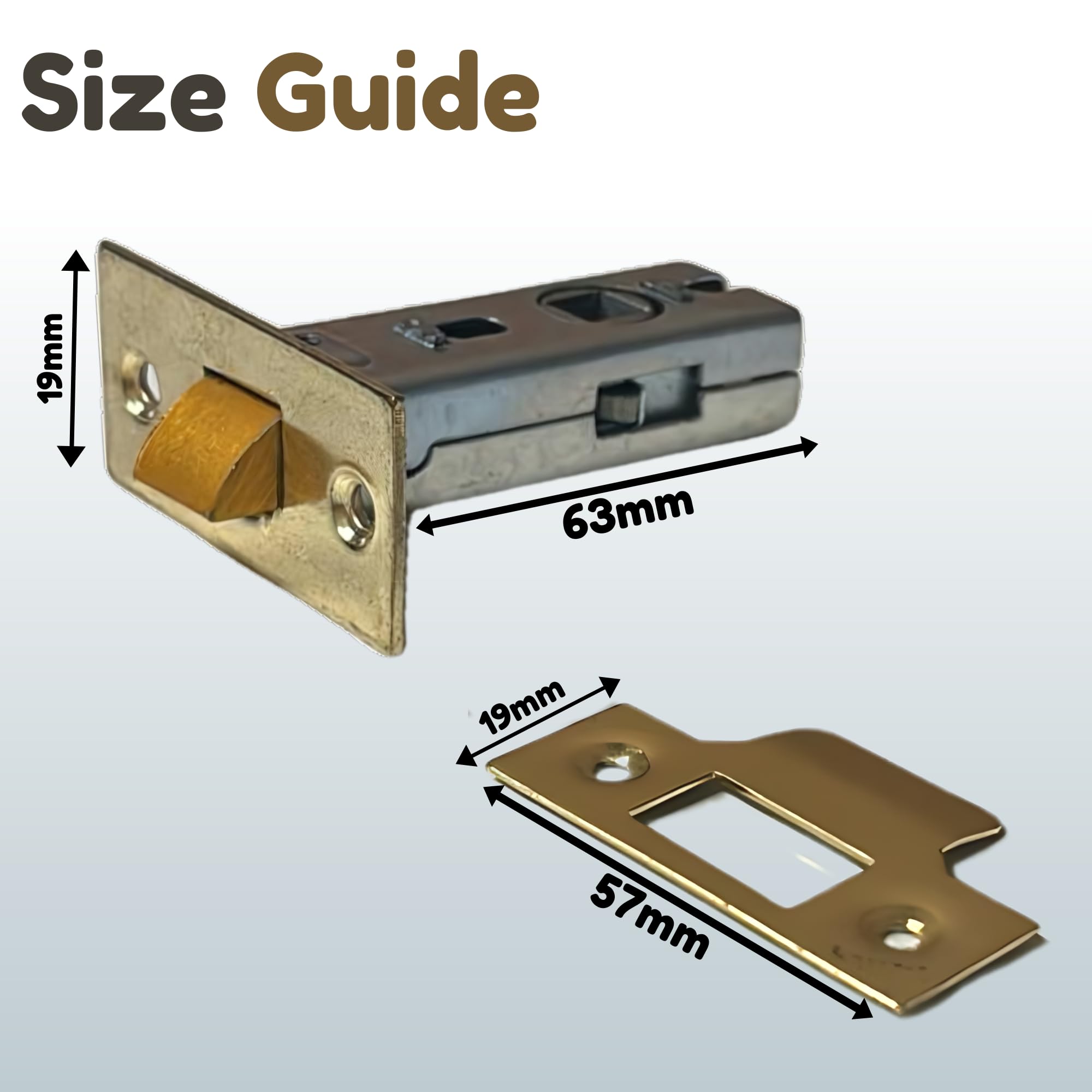 Tubular Latch Pack of 2 | Internal Door Latch | Door Latches for ...