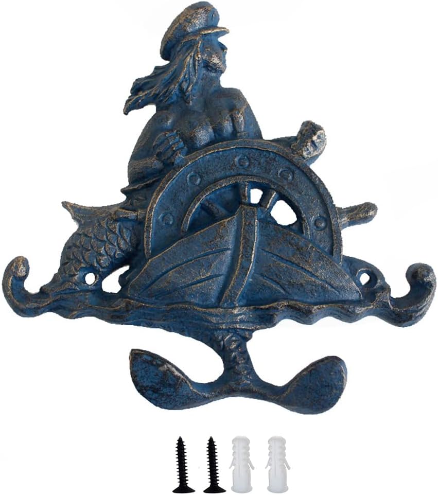 Amazon.com: 1 X Iron Mermaid Hook - 2 Pronged : Home & Kitchen