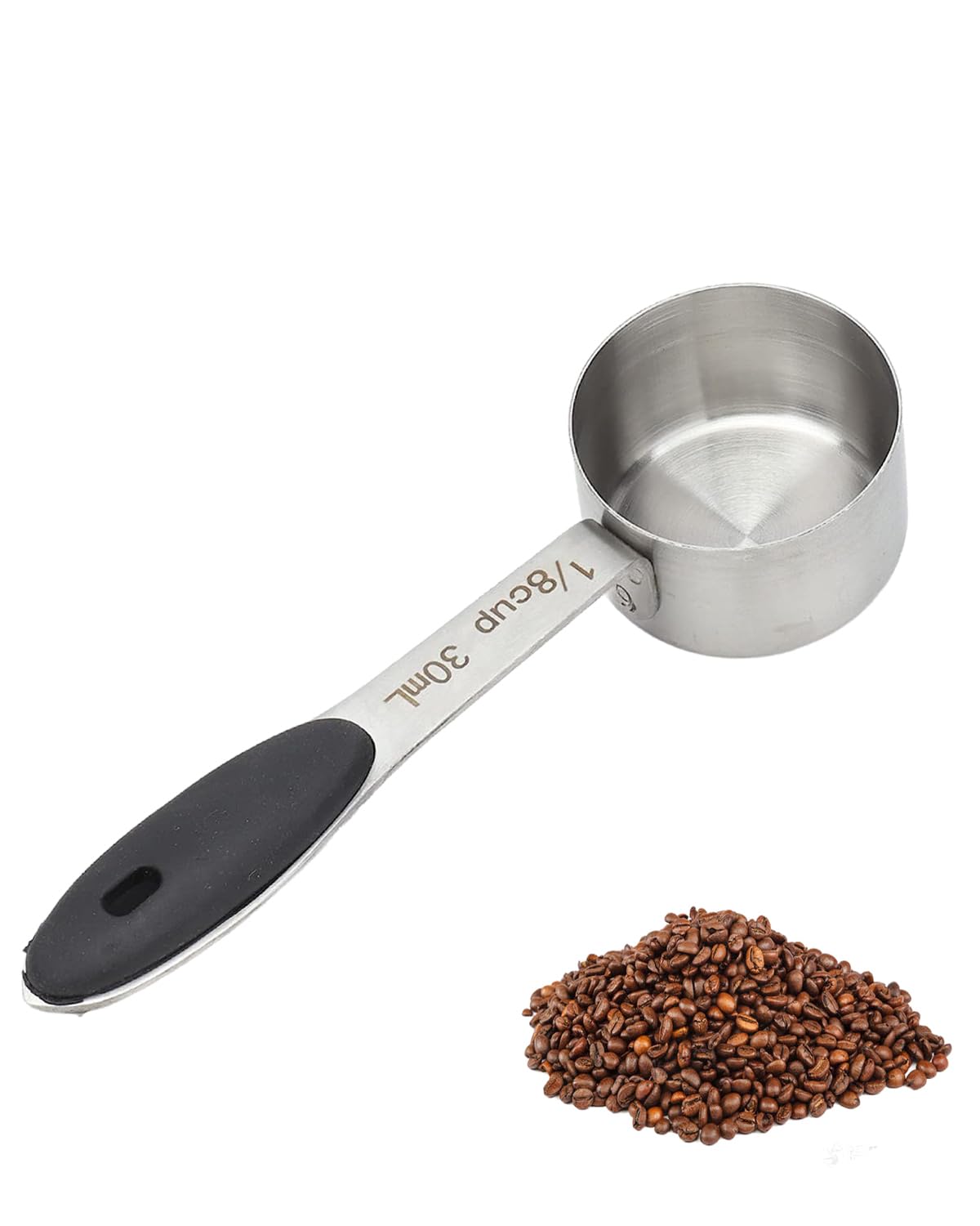 Amazon.com: Stainless Steel Measuring Scoops,1/8 Cup（30 ml/30 cc/1 oz ...
