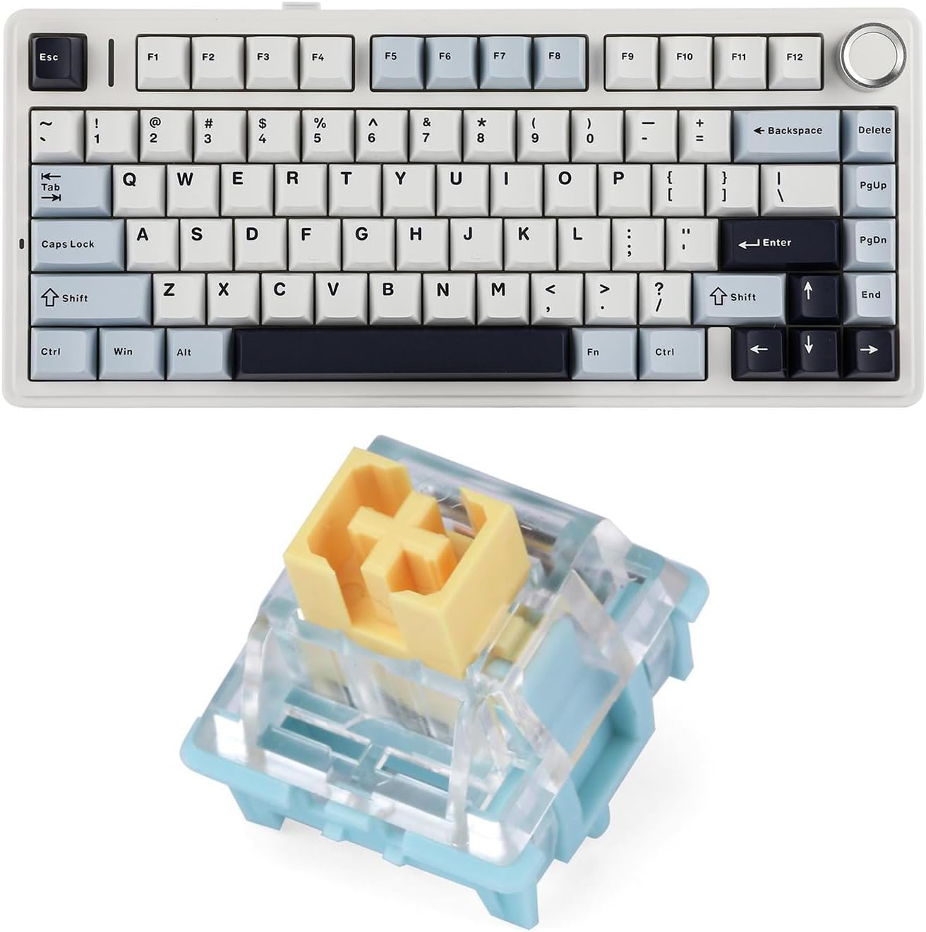Amazon.com: EPOMAKER x Aula F75 Gasket Mechanical Keyboard with Five ...