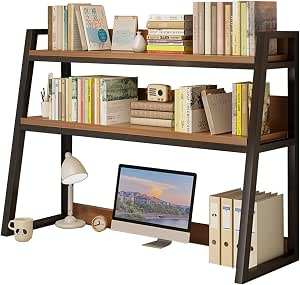 Amazon.com: Desk Shelf Stand - 2 Tier Ladder Desktop Bookshelf, Desktop ...