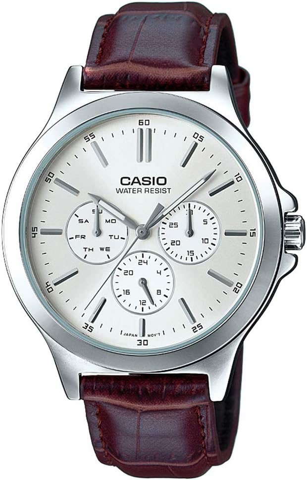 Casio Enticer Analog White Dial Men's Watch (MTP-V300L-7AUDF, A1177 ...