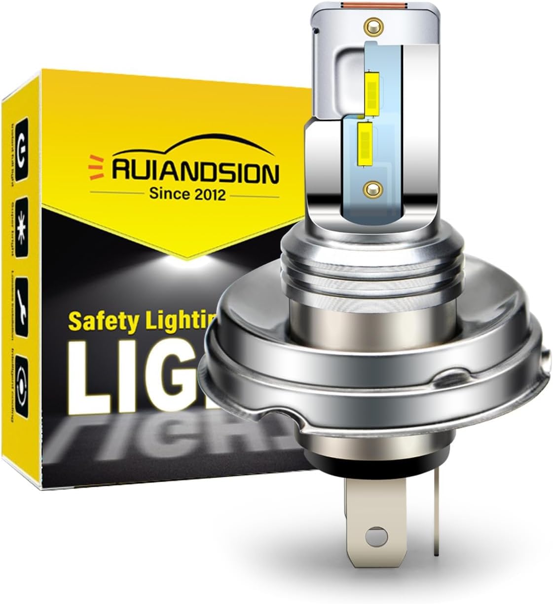 Ruiandsion P45T H5 R2 LED Light Bulb White DC 10-30V Super Bright CSP ...