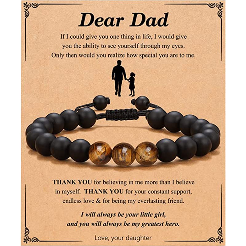 Amazon.com: Father's Day Gifts from Daughter,To My Dad Bracelet ...