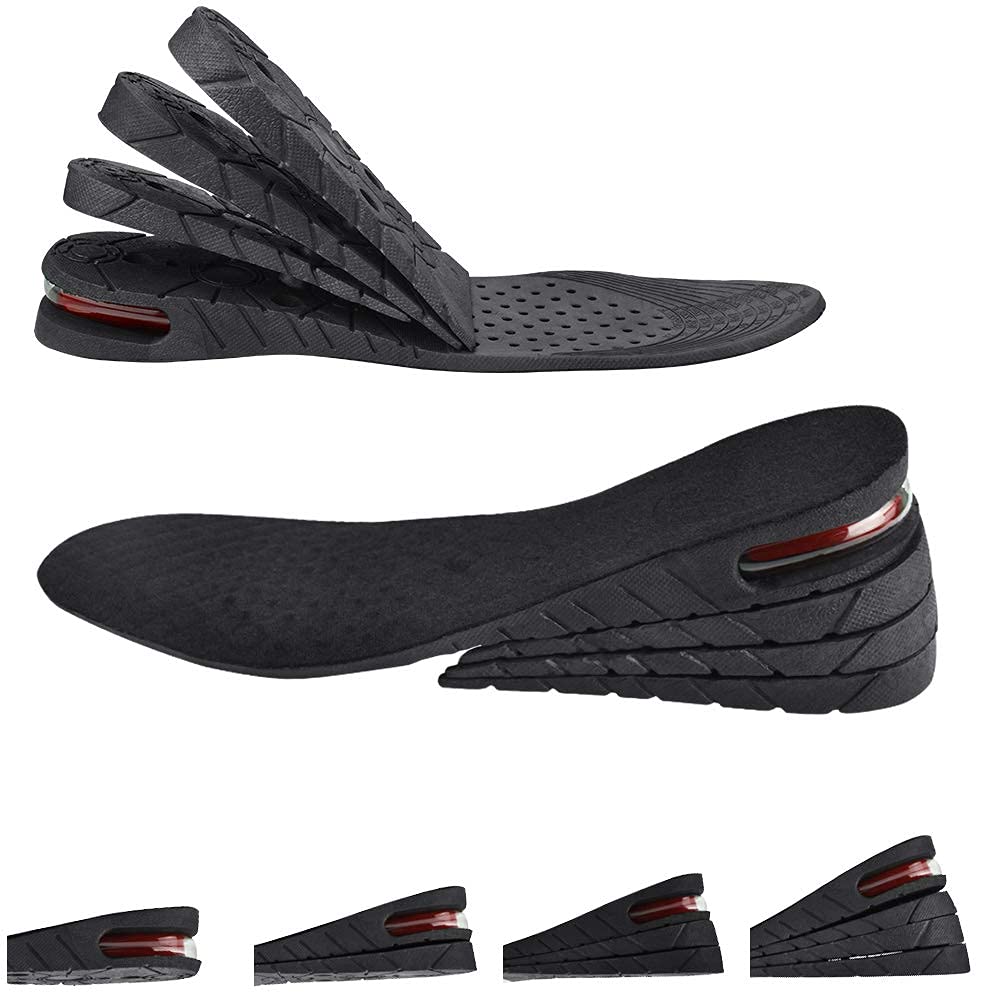 RMENOOR Height Increasing Insole, 4-Layer Lifting Cushioning Insole ...