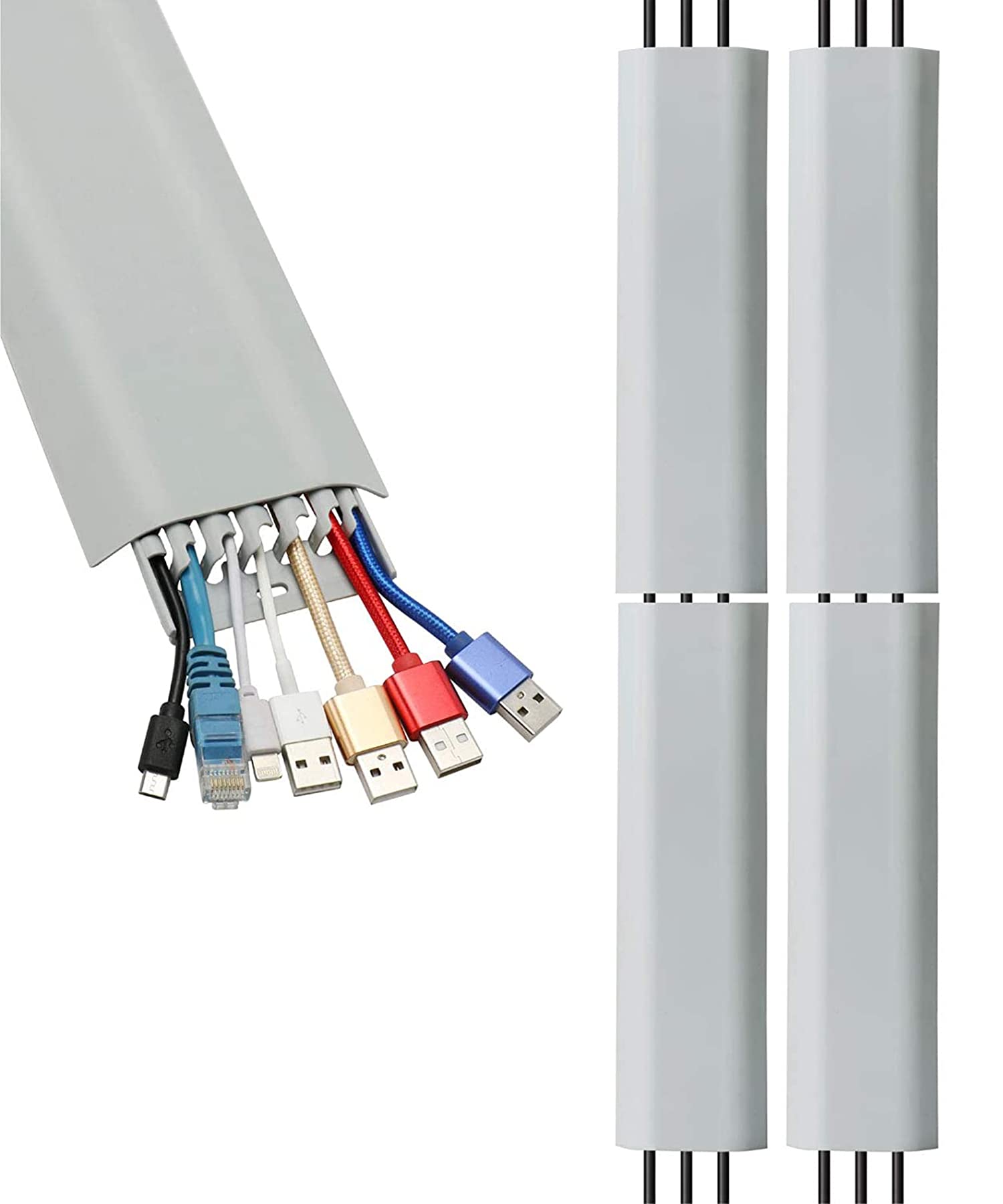 House of Quirk Wall Cable Management Covers, Paintable, Flat Design ...