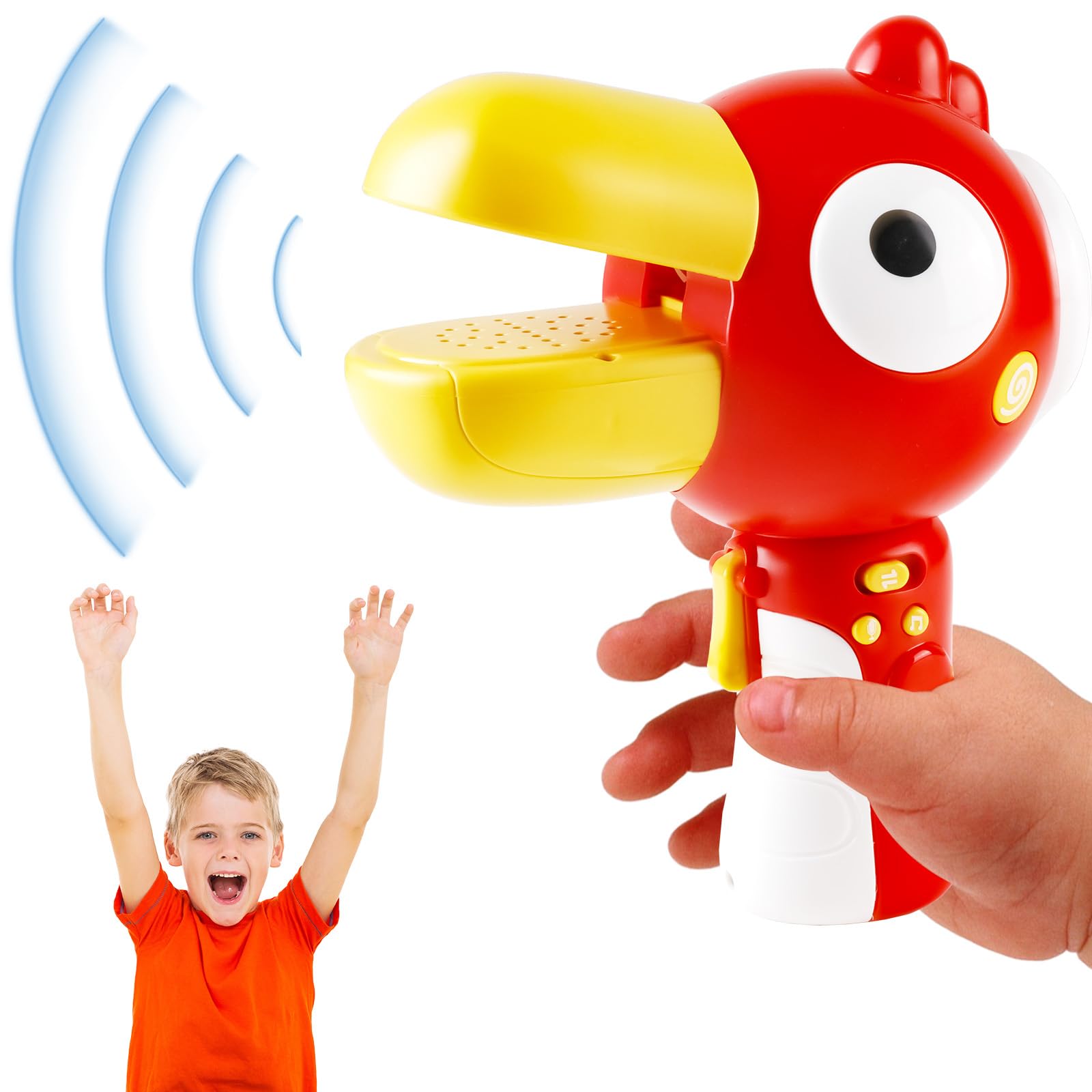 Amazon.com: 3-IN-1 Voice Changer for Kids, Cartoon Bird Voice Changing ...