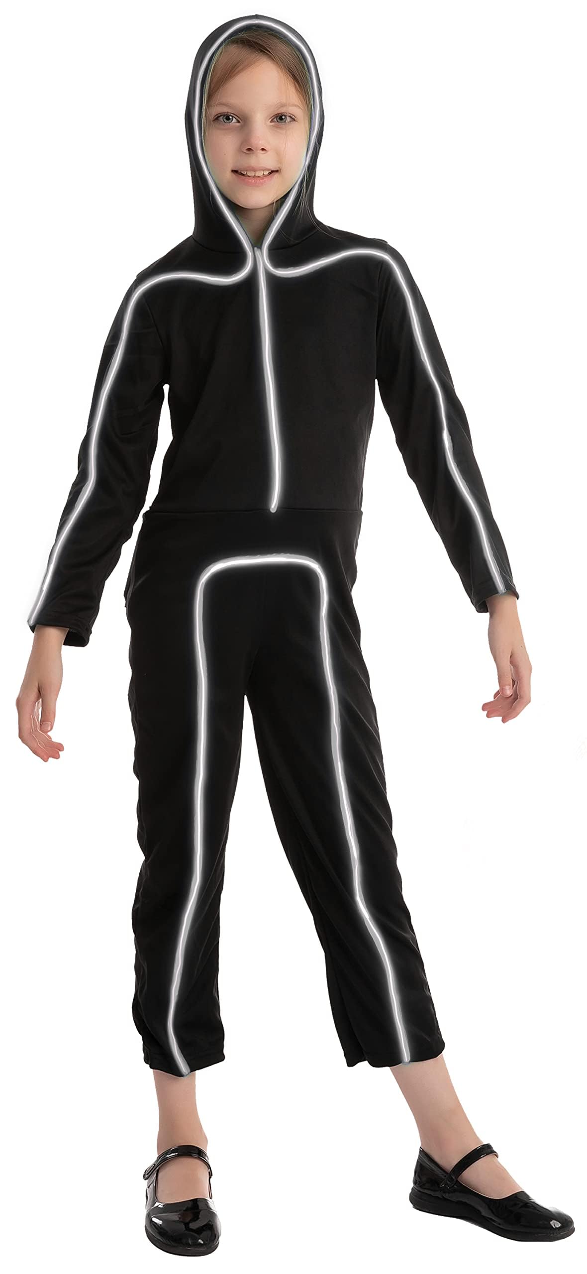 Spooktacular Creations Child Unisex LED Light Up Stick Figure Costume ...