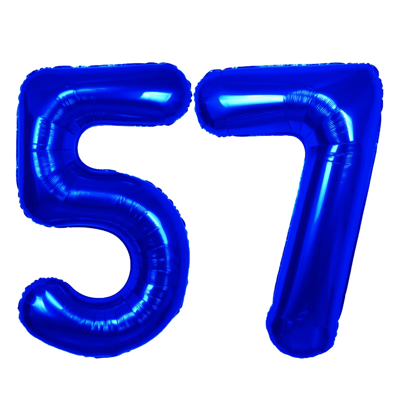 Amazon.com: 40 inch Navy Blue Number 57 Balloon, Giant Large 57 Foil ...