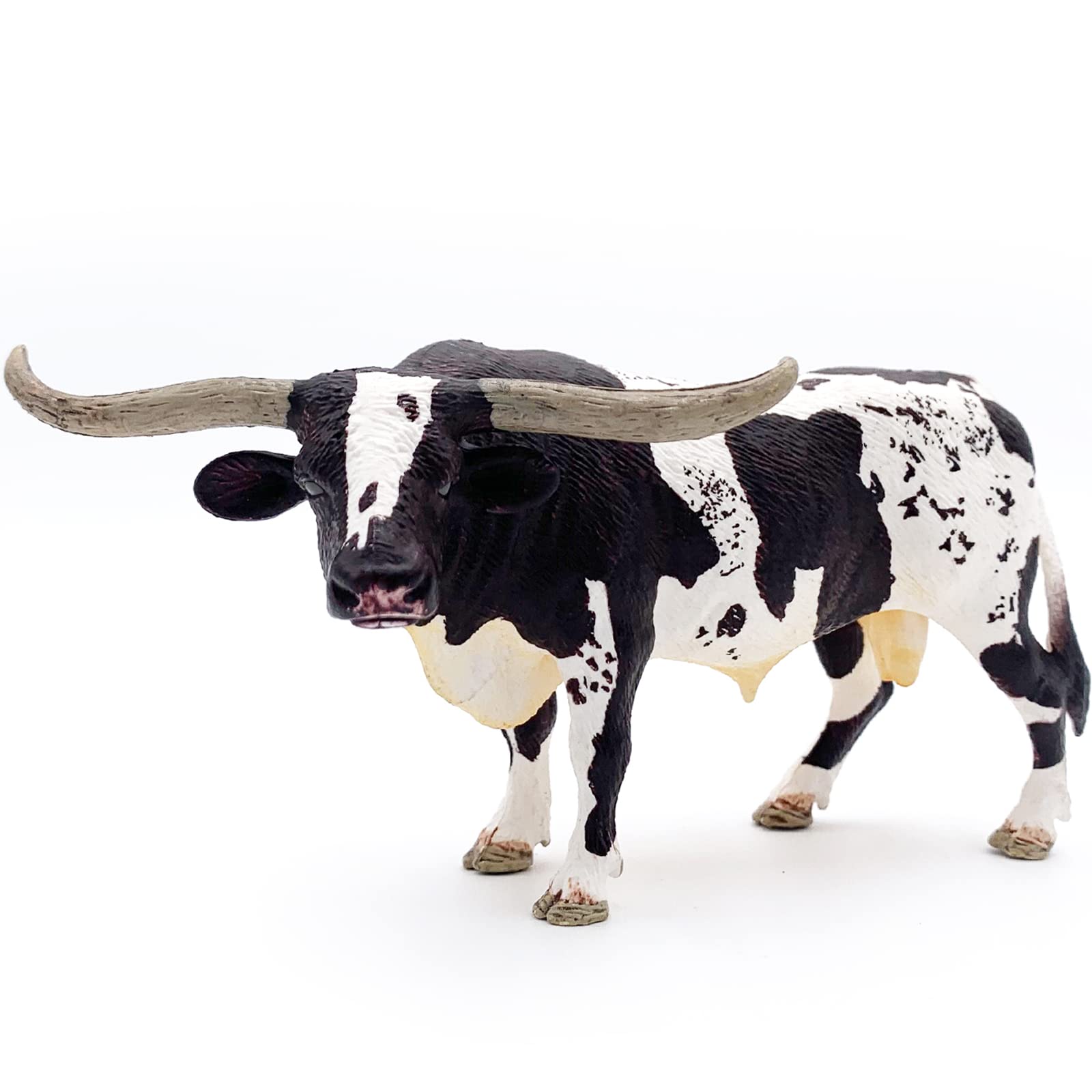 Amazon.com: Gemini&Genius Farm Animal Toys, Longhorn Cow Action Figure ...
