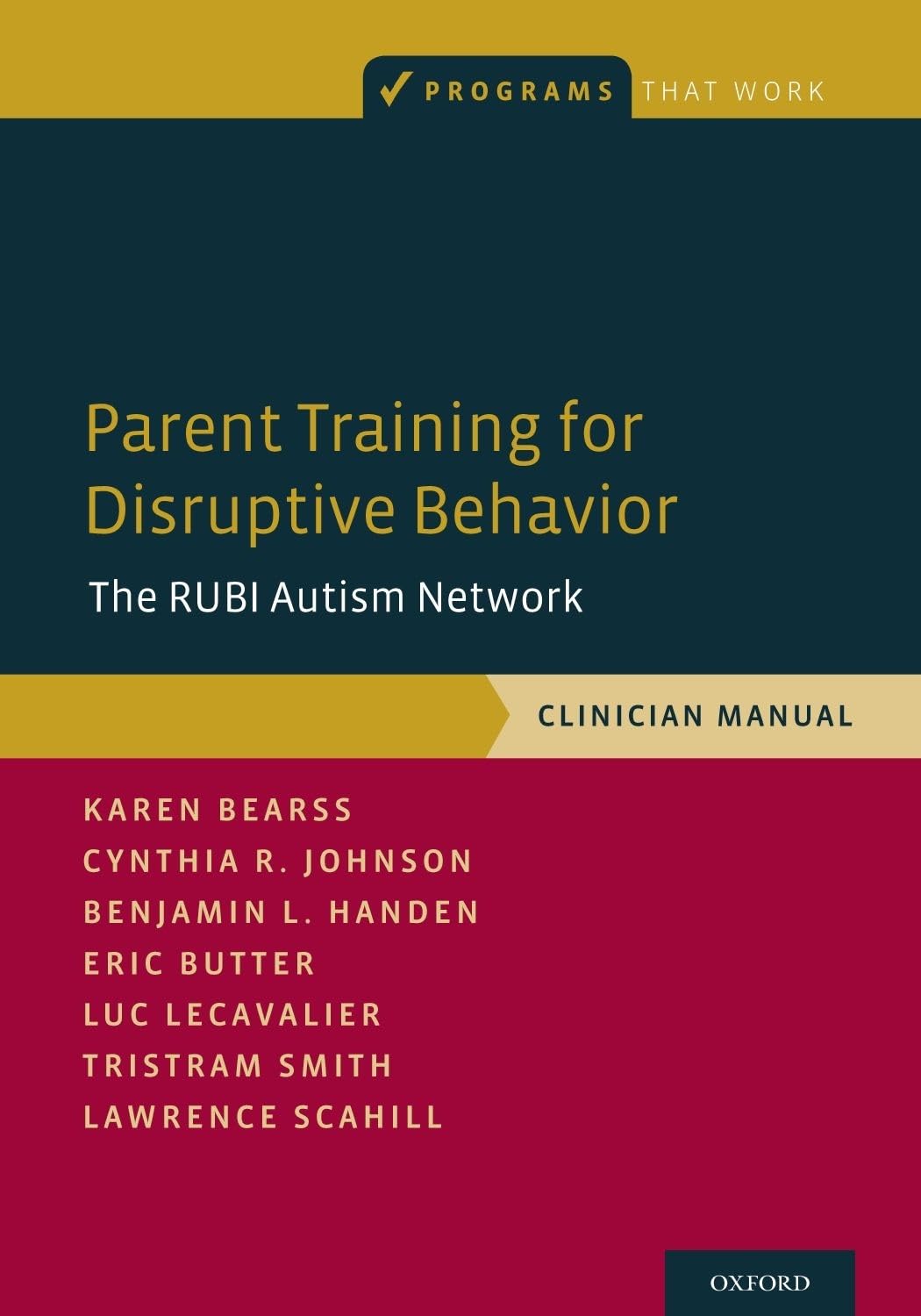Parent Training for Disruptive Behavior: The Rubi Autism Network ...