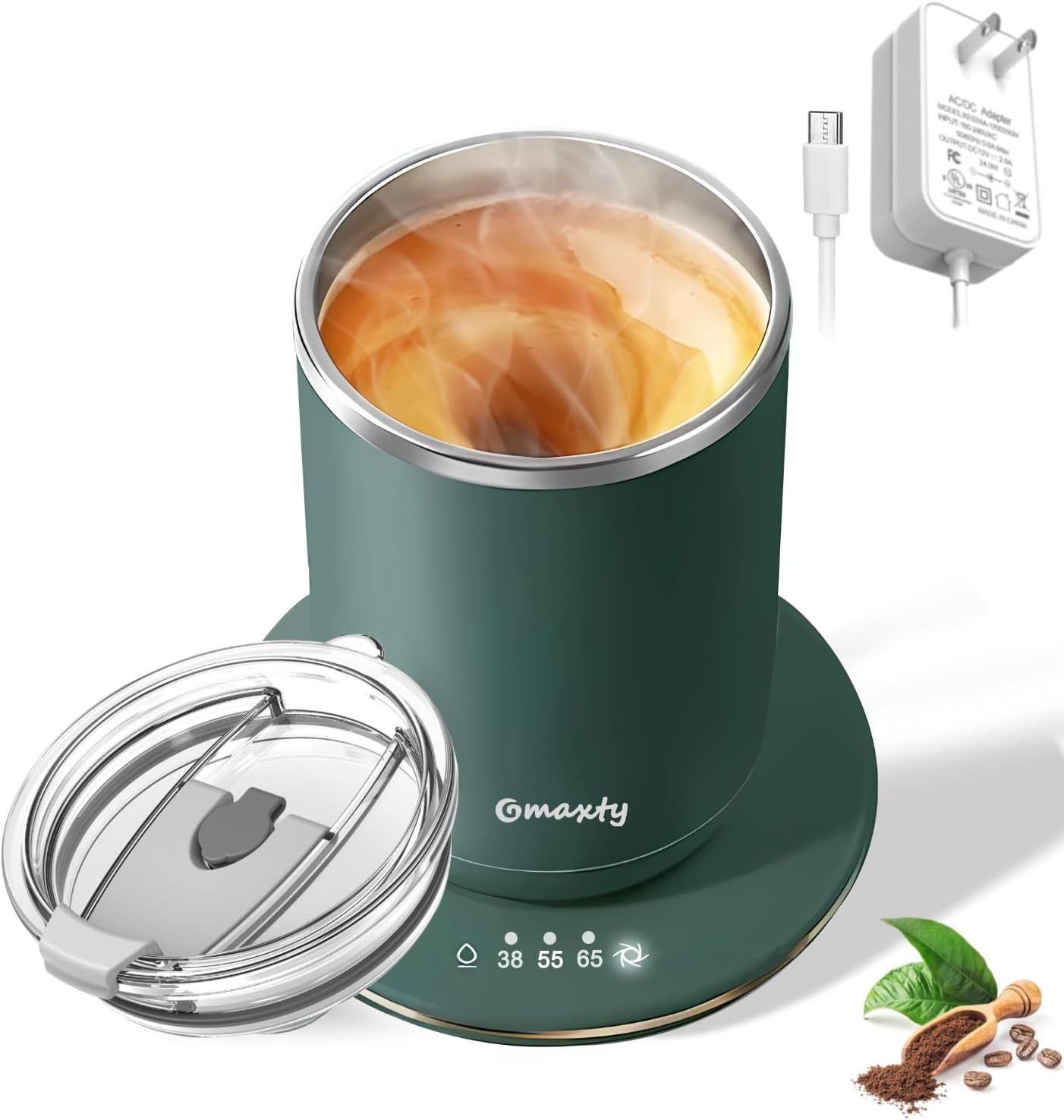 Amazon.com: Gmaxty Thermostatic Self Stirring Coffee Mug,Coffee Cup ...