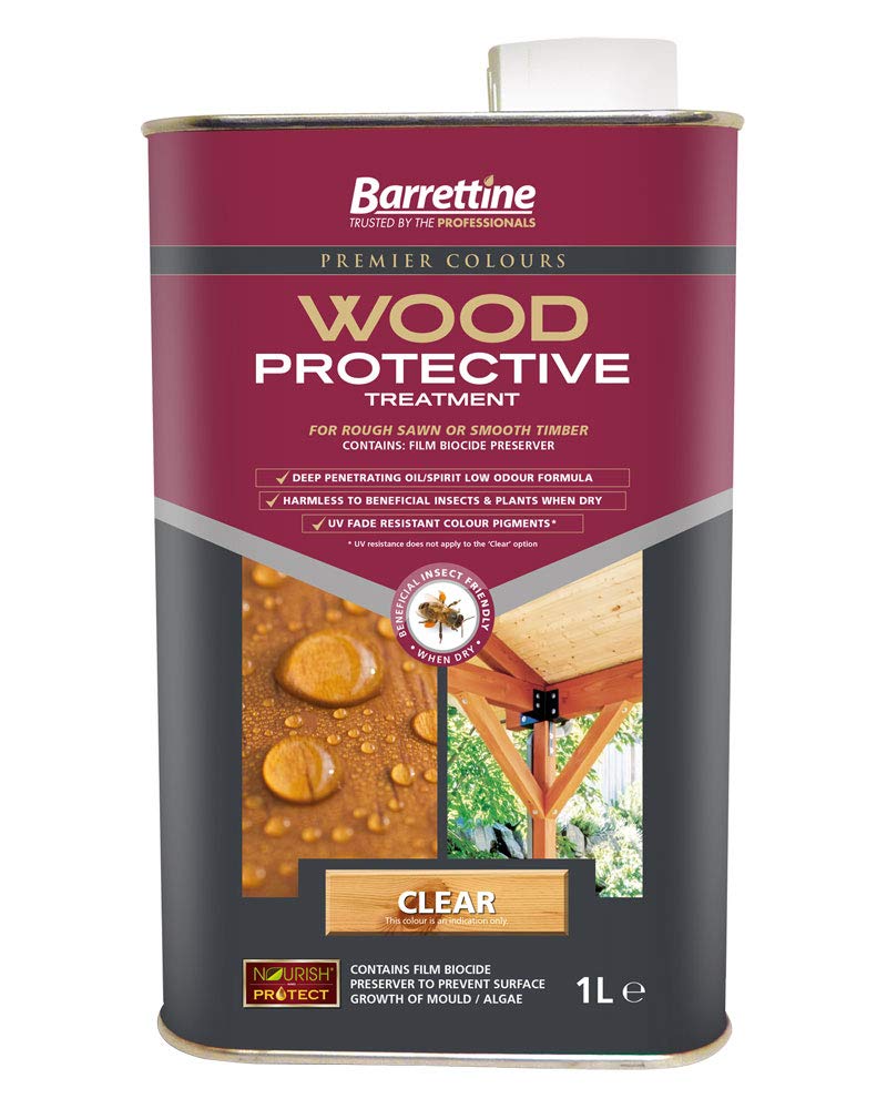 Barrettine Wood Protective Treatment 1L - Clear : Amazon.co.uk: DIY & Tools