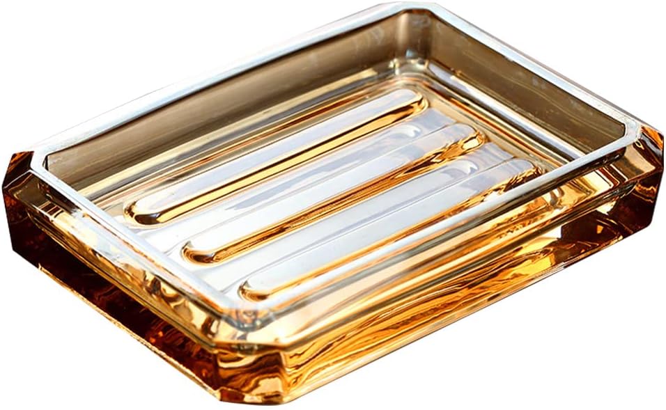 Amazon.com: Transparent Soap Box Glass Soap Case Decorative Soap Case ...