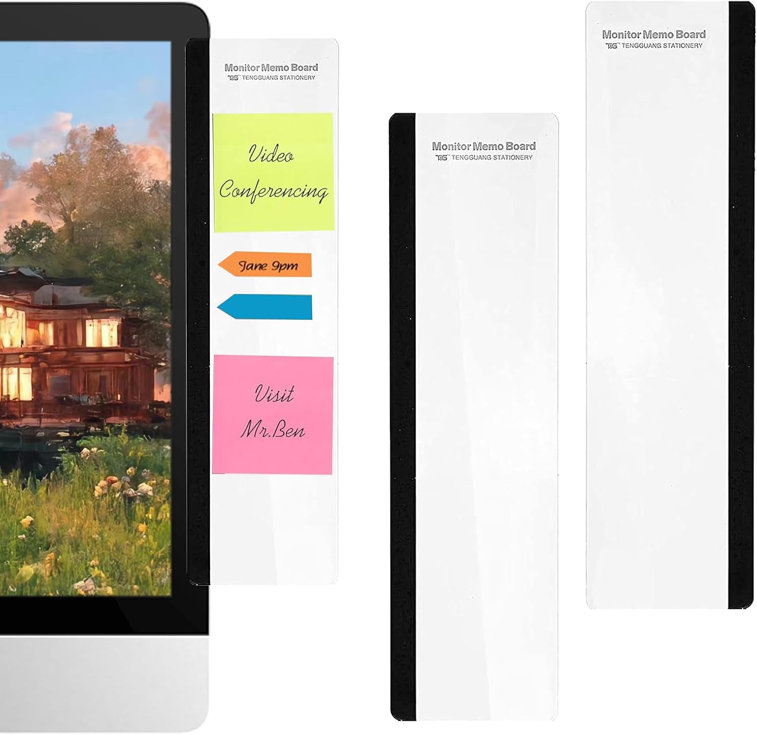 Amazon.com: XNNLCAOI Computer Monitor Memo Board- Monitor Memo Board ...