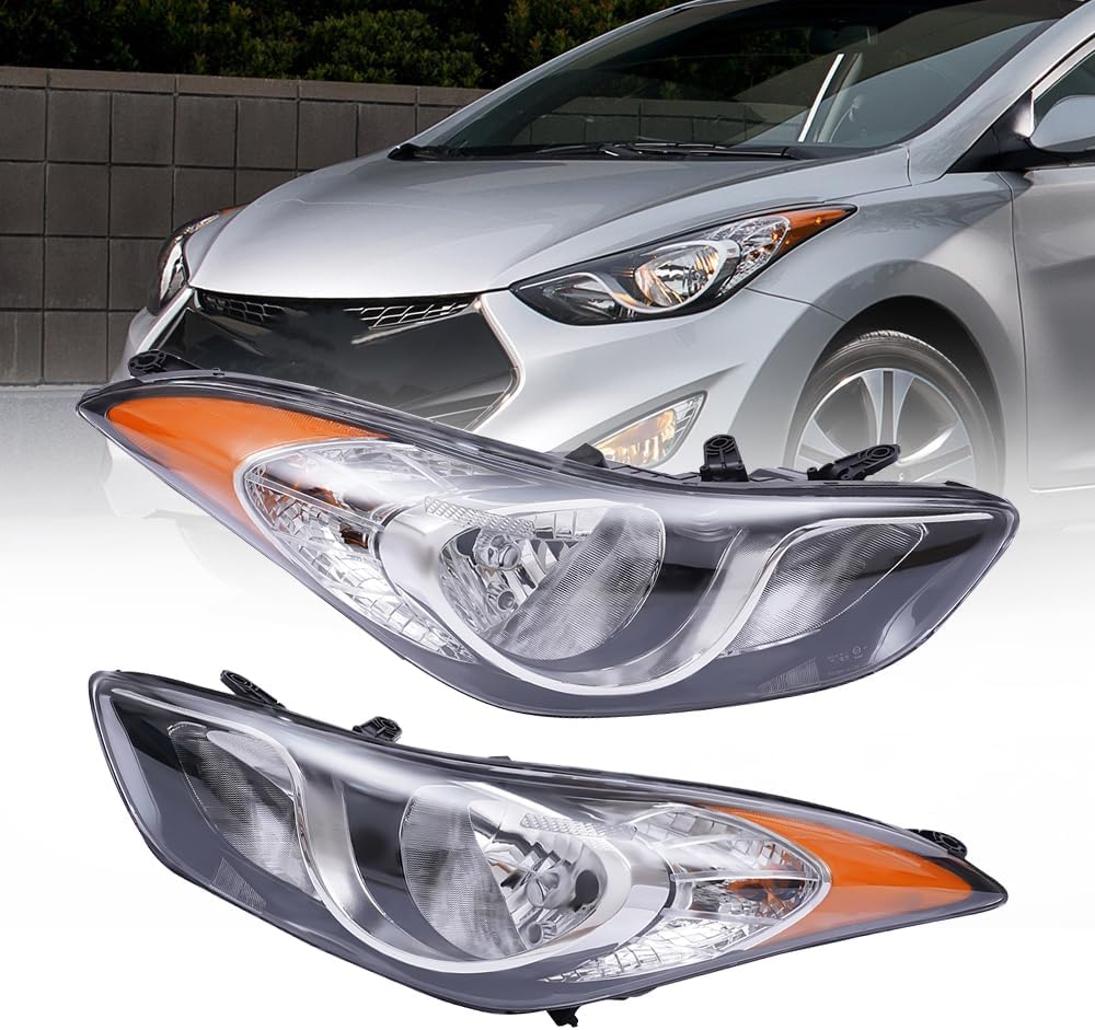 Amazon.com: Veloqua For 2011 2012 2013 Hyundai Elantra Halogen Driver ...