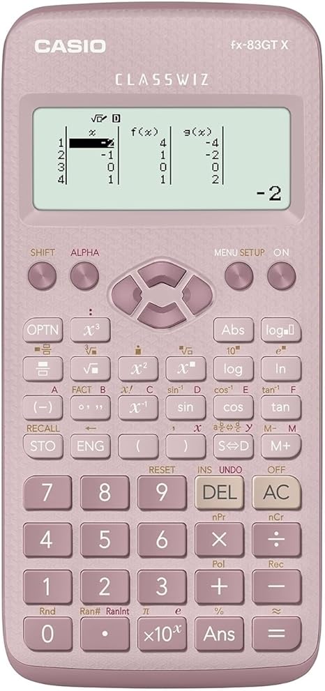 Casio FX-83GTX Scientific Calculator Pink : Amazon.co.uk: Stationery ...