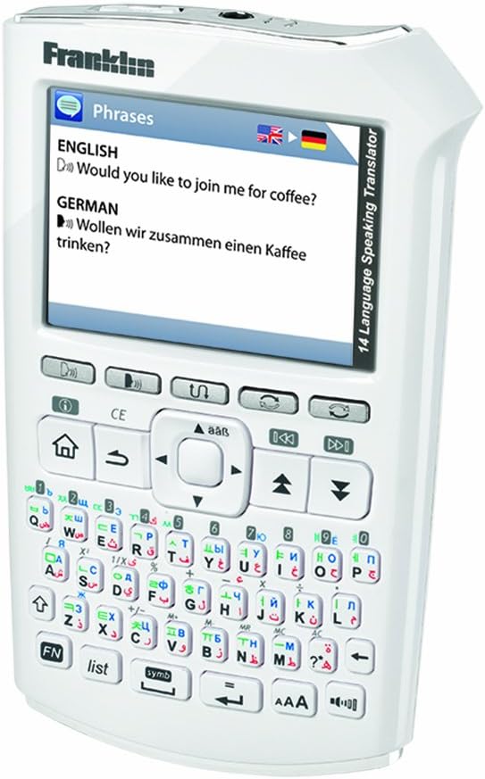 Amazon.com : Franklin 14 Language Speaking Global Translator (EST-5114 ...