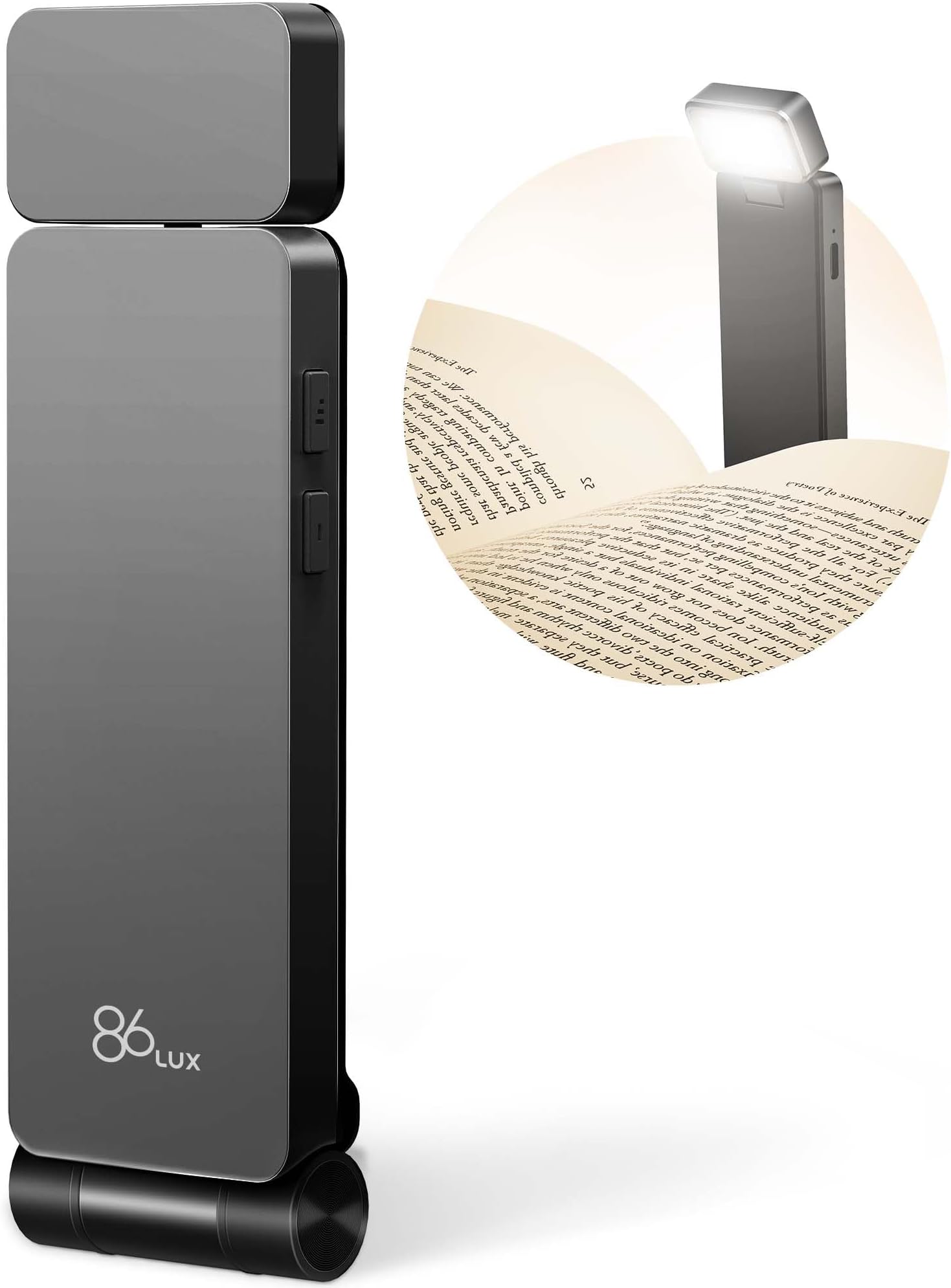 86lux Reading Light, Rechargeable Book Light for Reading in Bed ...