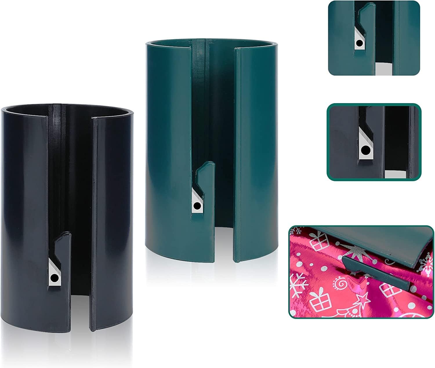 Wrapping Paper Cutter,Gift Wrap Cutter,Portable Sliding Wrapping Paper ...