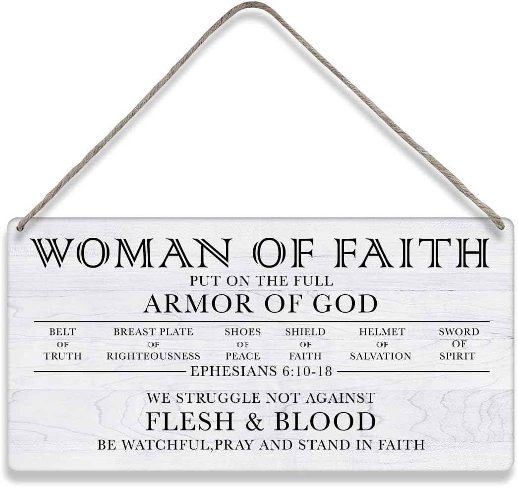 Amazon.com: HSTKERR Put on The Full Armor of God Quote Home Wall Decor ...