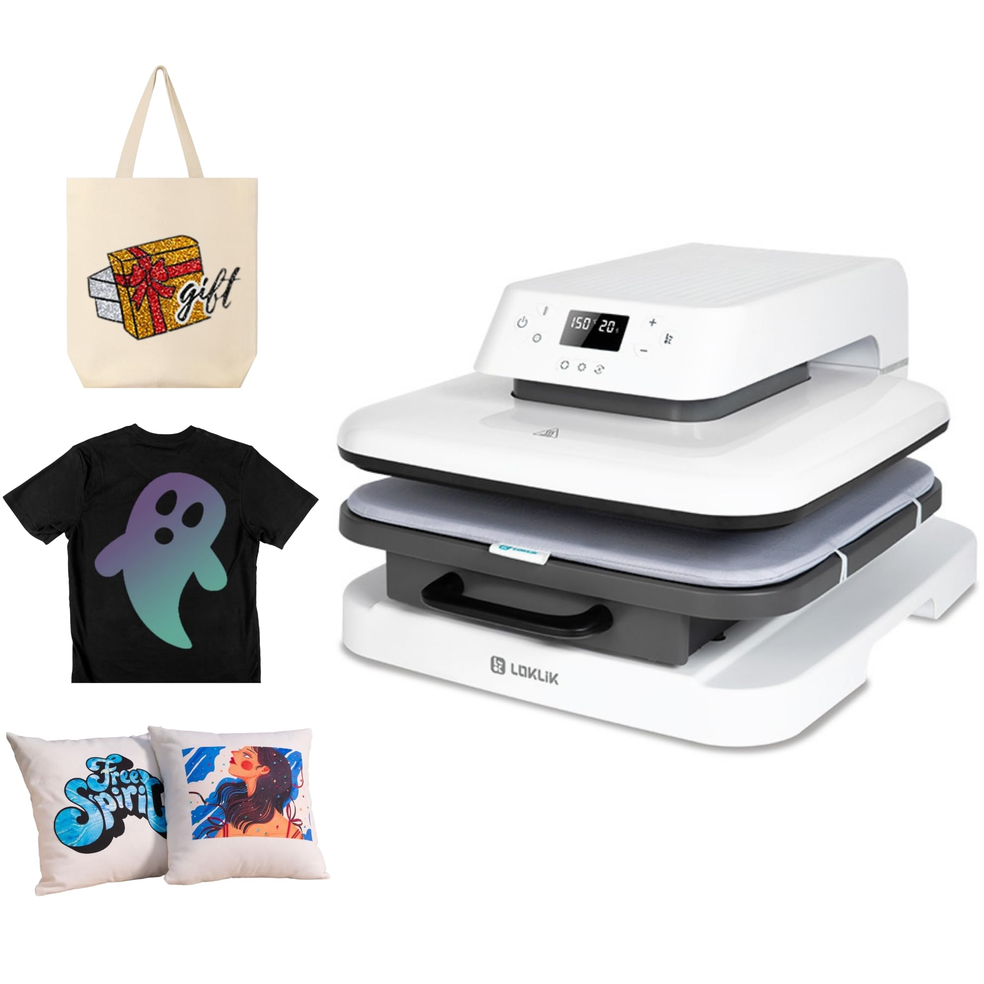 LOKLIK Auto Heat Press Machine - Printing Machine for Sublimation ...