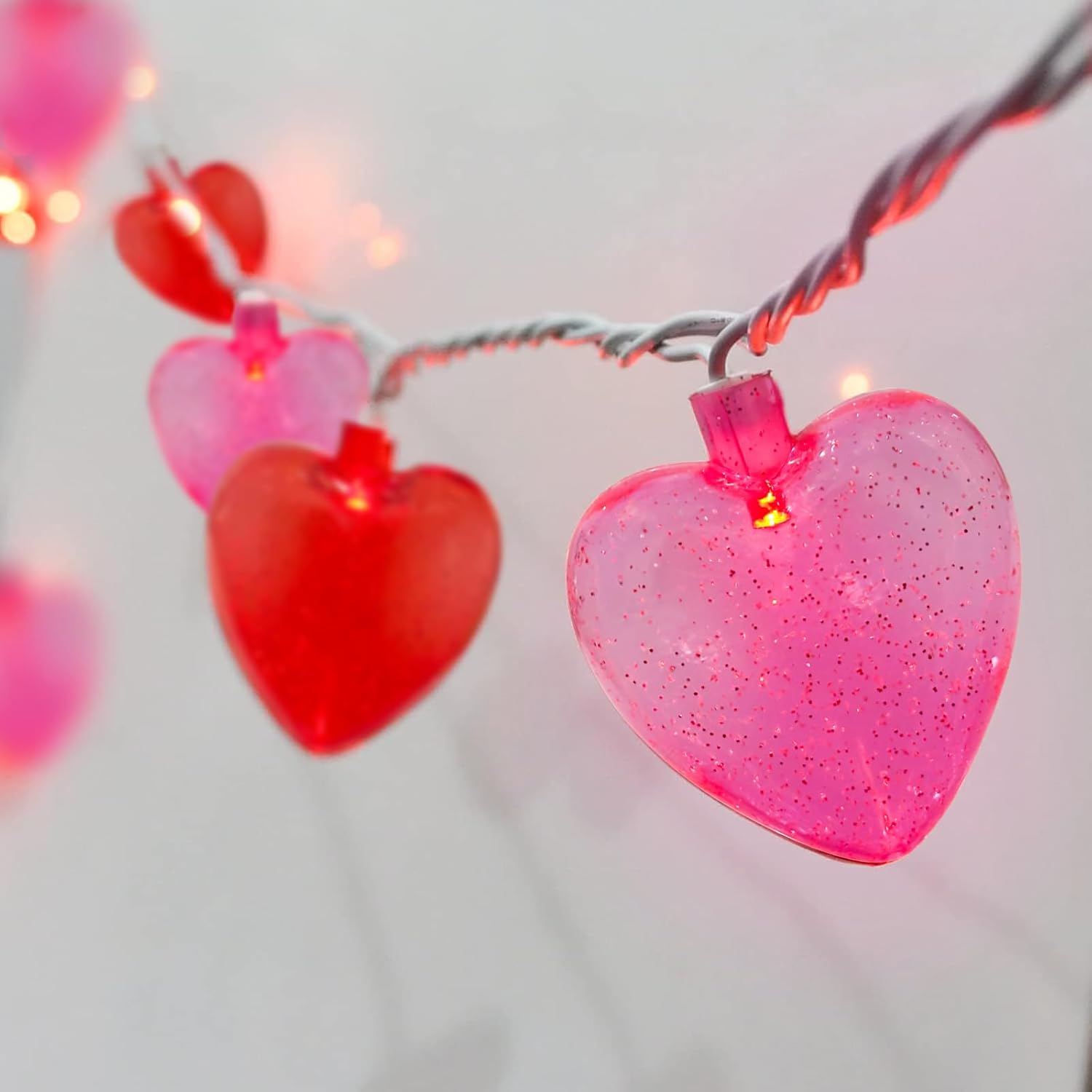 Amazon.com : GOOTHY Heart String Lights, 8.5Ft Valentine's Day ...