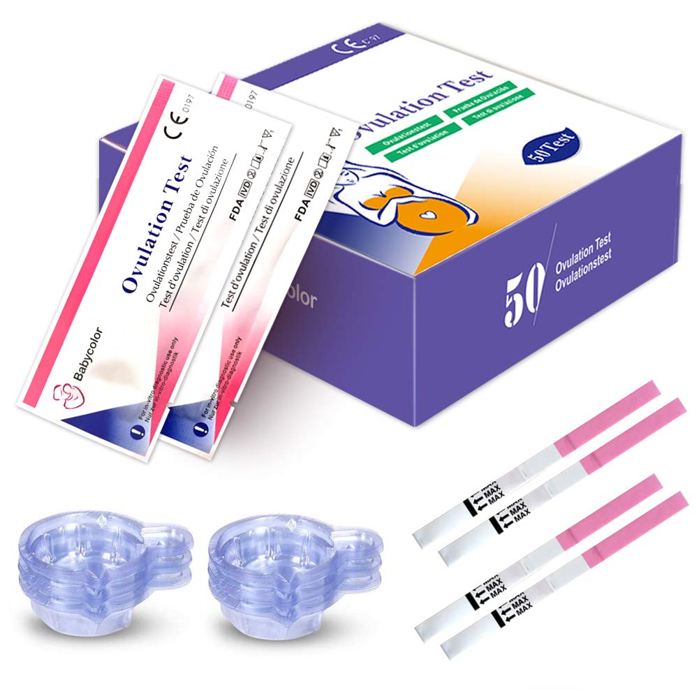 Ovulation Test Strips 50 Lh Ovulation Predictor Kit With Free ...