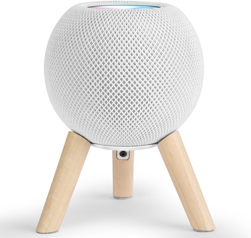 Amazon.com: GGMM Real Wood Stand for HomePod Mini, Mid-Century Modern ...