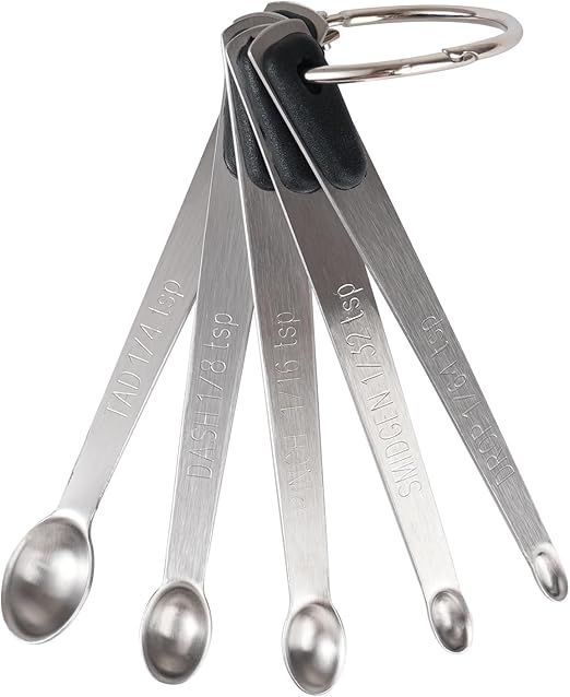 Amazon.com: BERYLER Mini Measuring Spoons Set, Tiny Stainless Steel ...