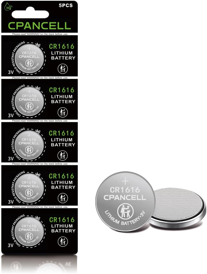 Amazon.com: PGSONIC CR1616 3V Lithium Battery (5pcs) : Health & Household