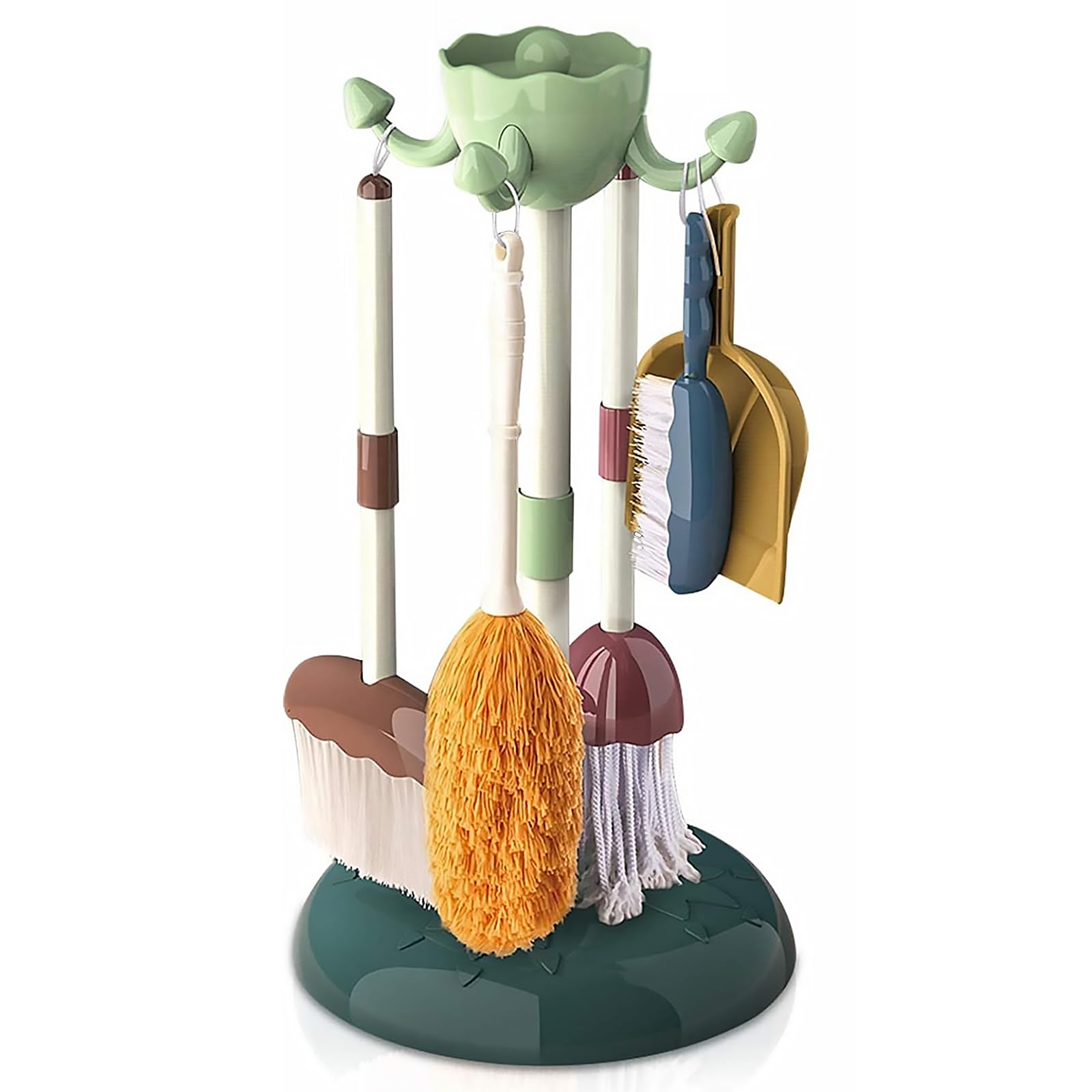 Cleaning Set Toy Kids Pretend Play Kit 5 pcs Cleaning Playset Mop Brush ...