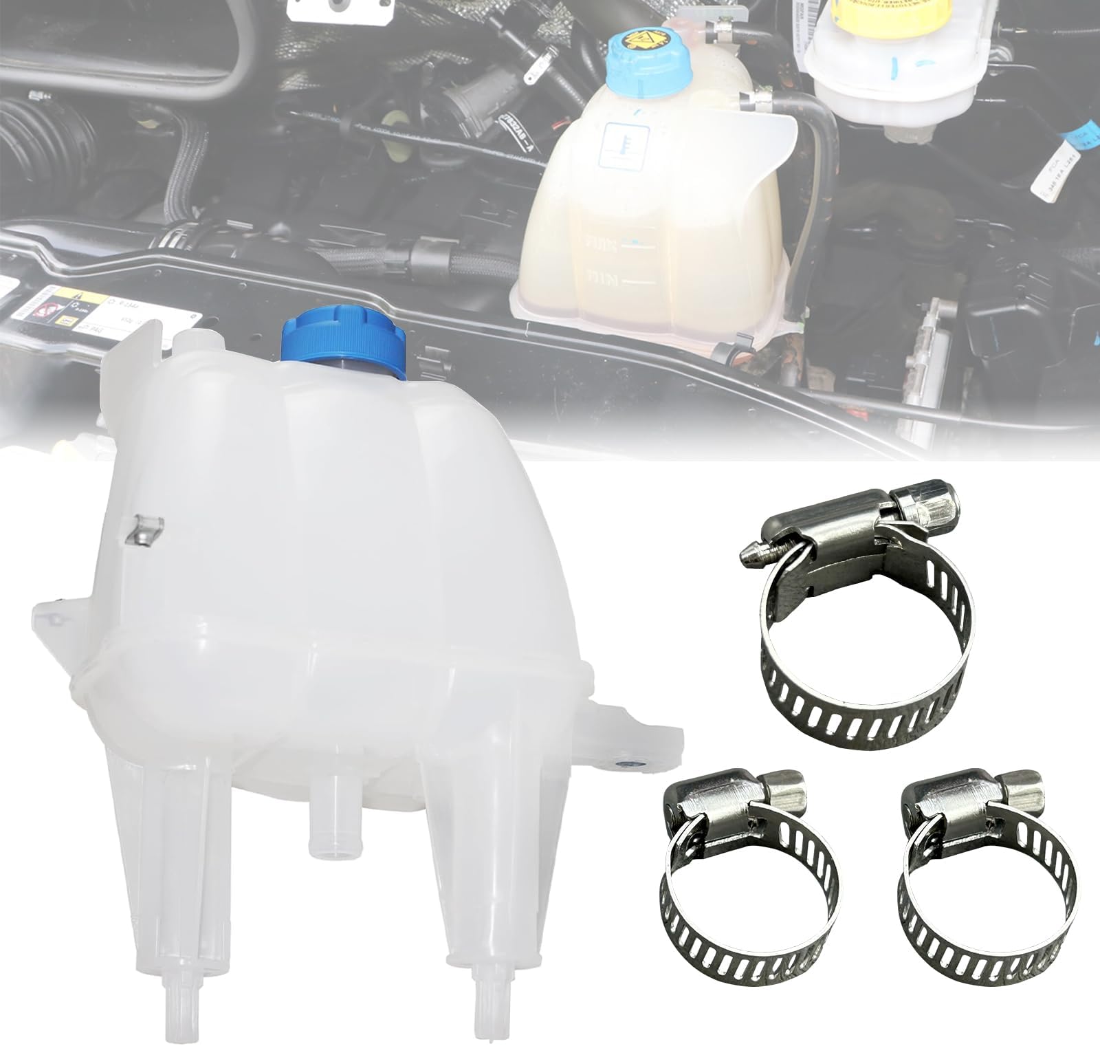 Amazon.com: 603-832 Pressurized Coolant Reservoir Engine Recovery Tank ...