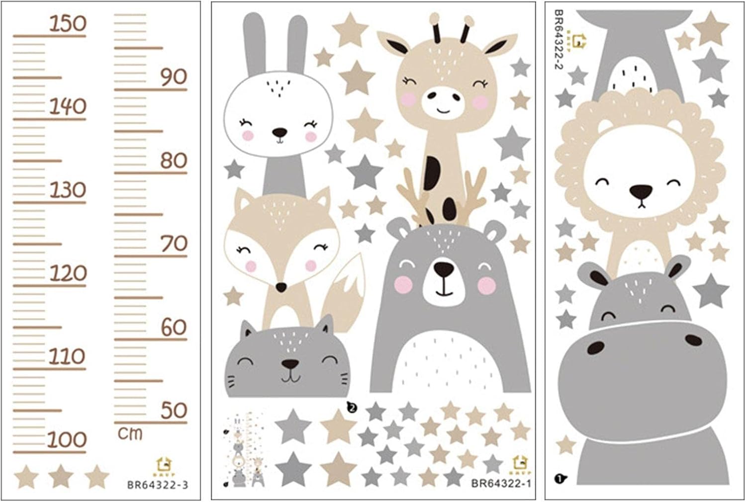 Height Chart Wall Decal for Kids | High Quality PVC Height Chart ...