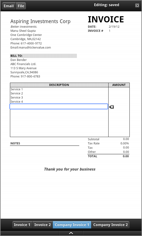 Invoice Suite (Kindle Tablet Edition) - App on Amazon Appstore
