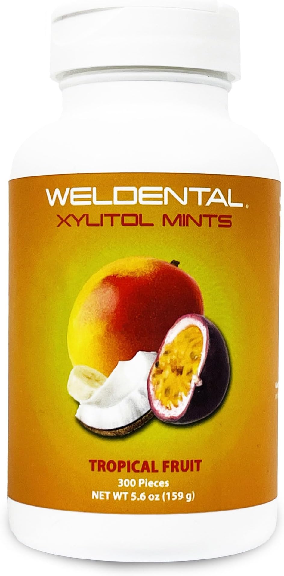 Amazon.com : Weldental Xylitol Mints 300 Tablets, Tropical Fruit Flavor ...