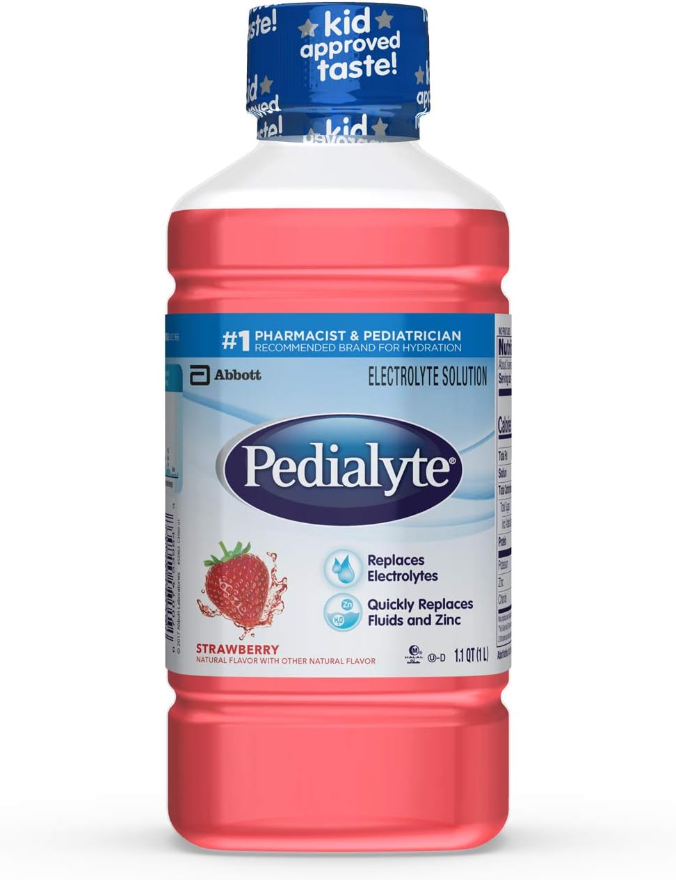 Amazon.com: Pedialyte Solución oral de electrolitos - Fresa - 1 lt ...