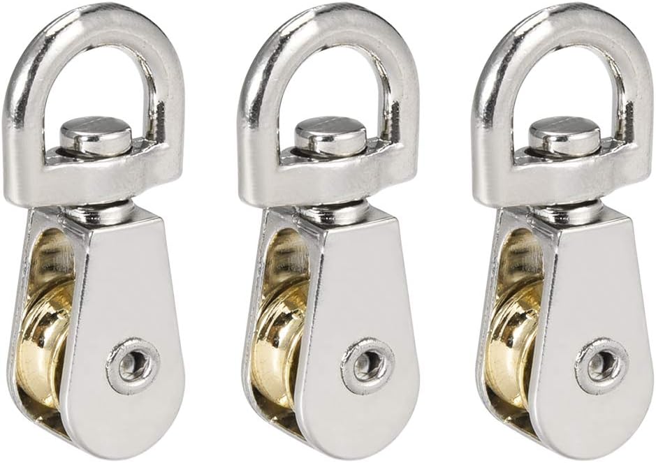 1/2" Lifting Crane Swivel Hook Single Pulley Block Hanging Wire Tow ...