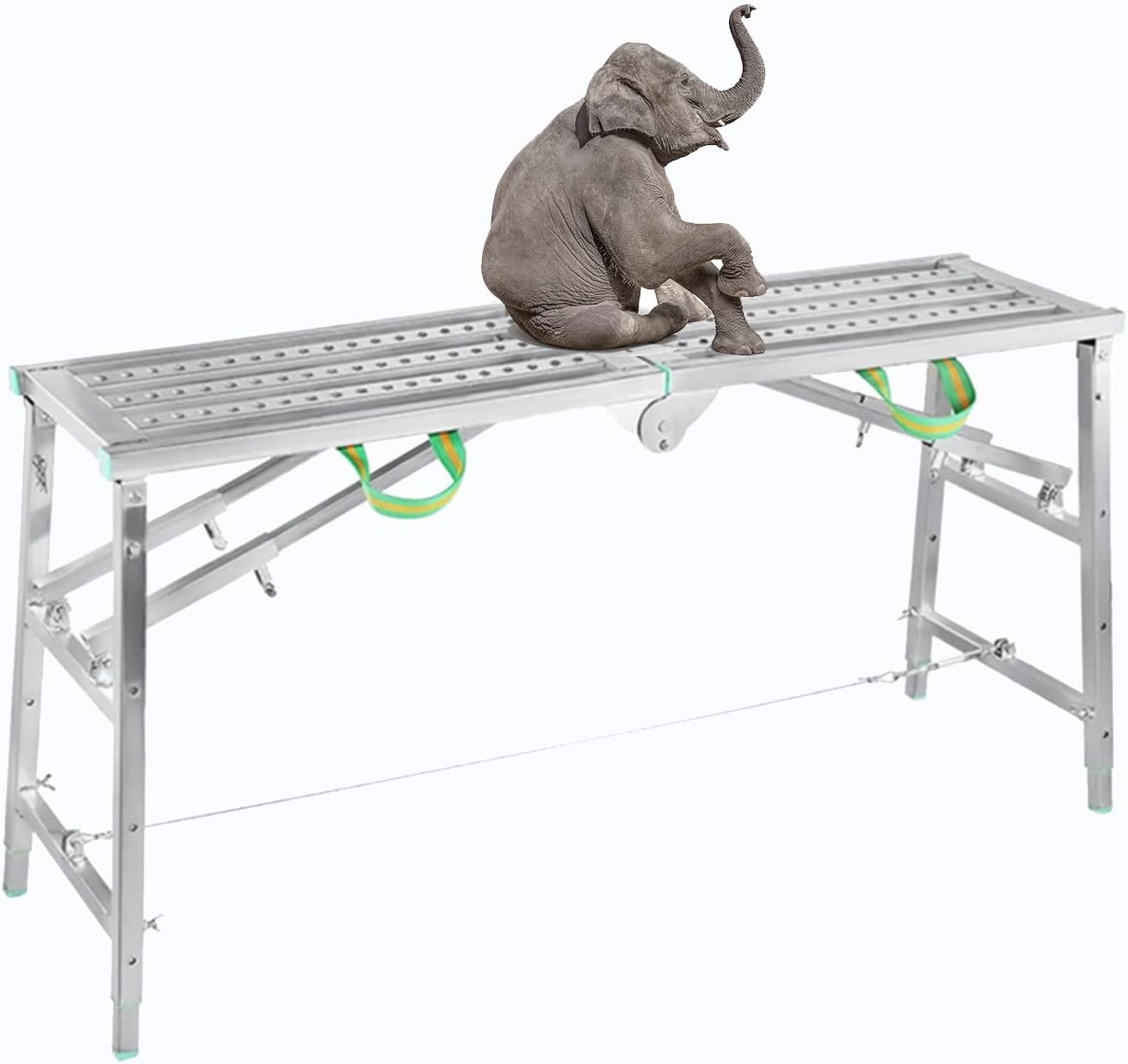 ORIENTOOLS Adjustable Work Platform, (39.4" X 18.5") Portable Folding ...